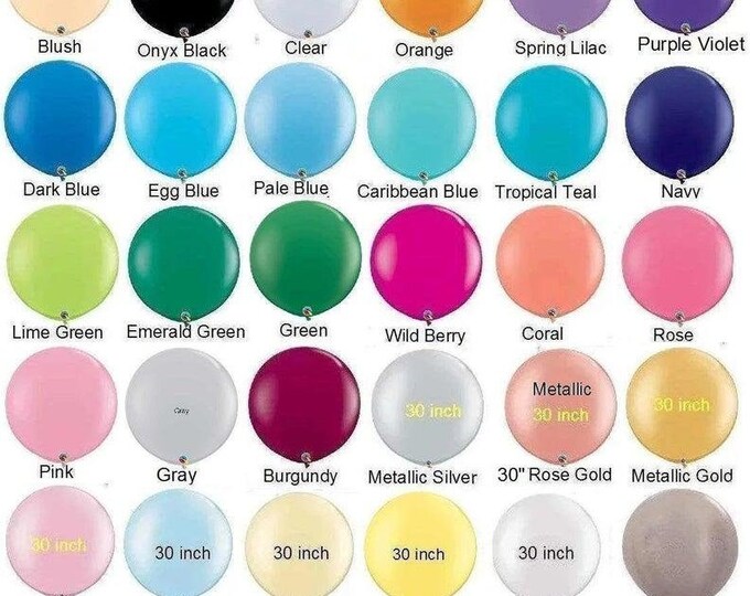 Giant Balloon 36 Round Latex Balloons Solid Color 36 Inch // Photoshoot ...