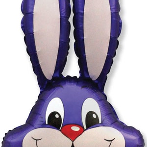 Bunny Balloon Jumbo 35" Rabbit Head Foil Balloons Easter Bunnies Easter ...