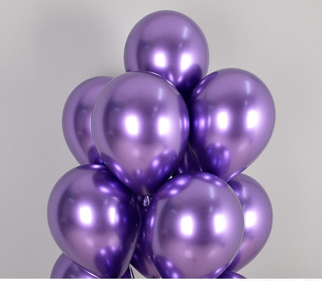 Reflex Violet Balloons Set of 5 or 10 Balloons 11" Latex Balloons ...