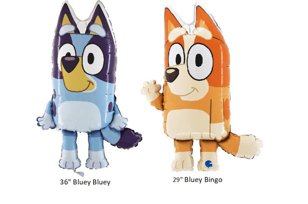 Bluey and Bluey Bingo Balloons, Birthday Decorations, Bluey Party, Kids ...