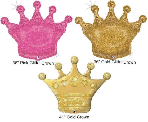Crown Foil Balloon Birthday Party Decor same Day | Etsy