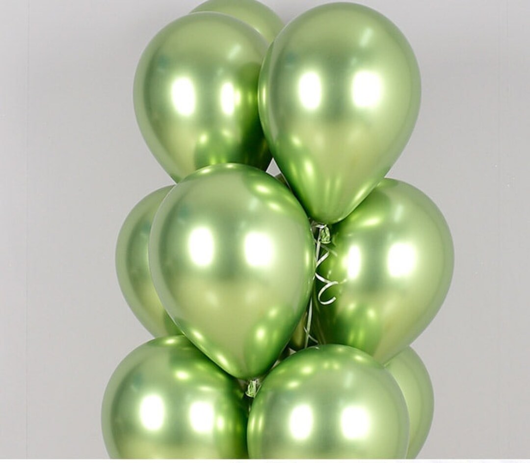 Reflex Lime Green Balloons Set of 5 or 10 Balloons 11" Latex Balloons ...