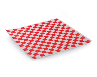 50 Sheets Blue and White Checkered Deli Wrap Paper 12x12 Checkered Wax ...