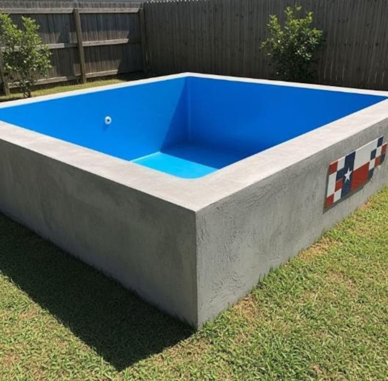 DIY Above Ground Concrete Pool Plans + Materials List | Step-by-step ...