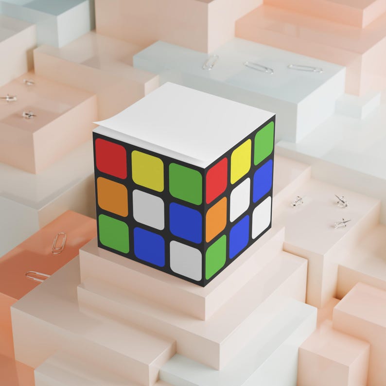 Colorful Rubik's Cube Note Cube, Fun Desk Accessory for Students ...