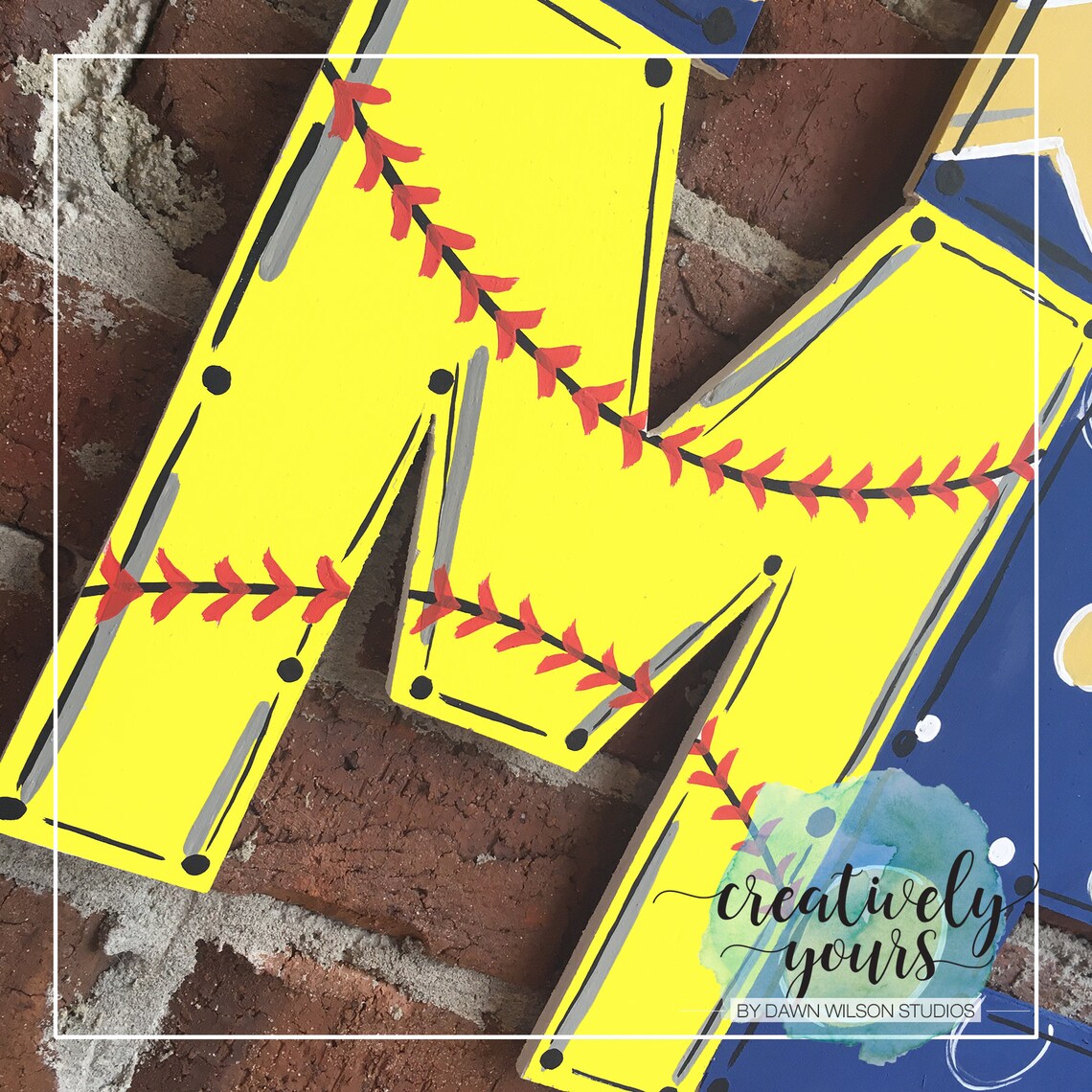 Softball Door Hanger, Home Softball Sign, Home Softball Decor, Softball ...
