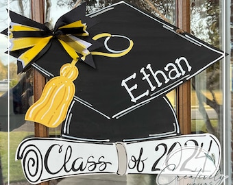 Door Decoration for Graduation, Door Hanger for Class of 2024 ...