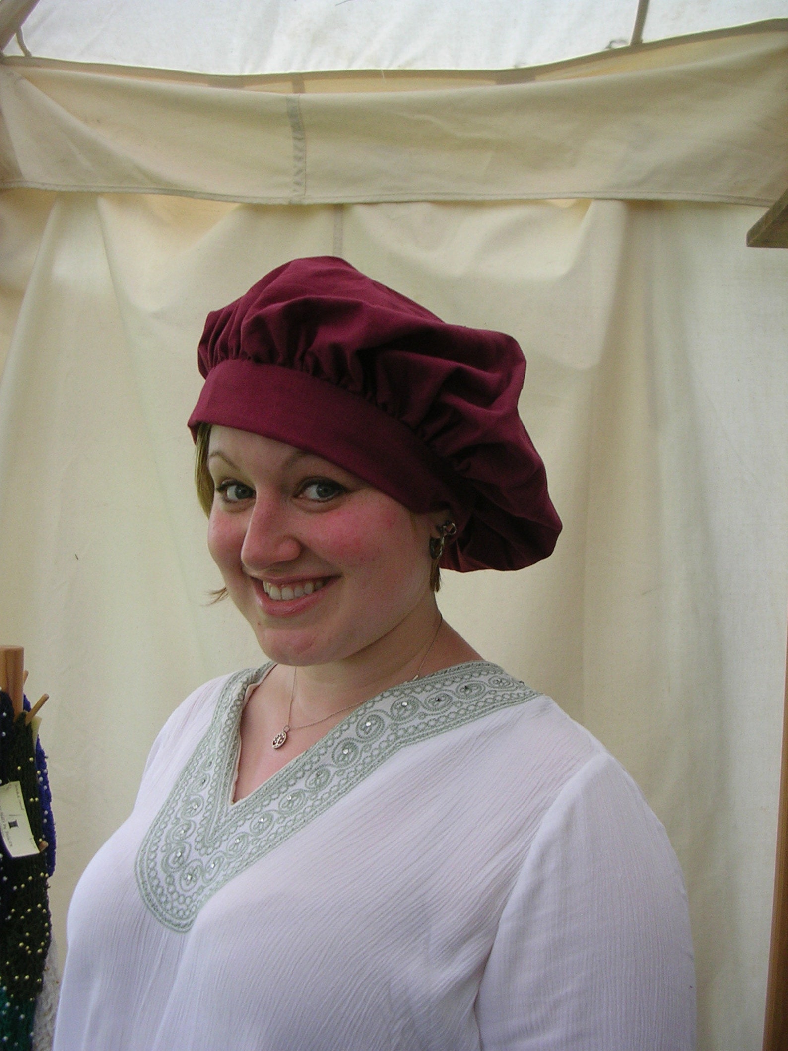 Renaissance Muffin Cap, Bag Hat, Medieval Peasant Hat, Renaissance ...