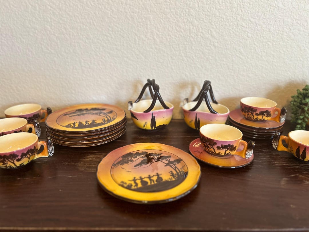 Rare 1950s French Cicada Tea Set Signed by Artist - Etsy