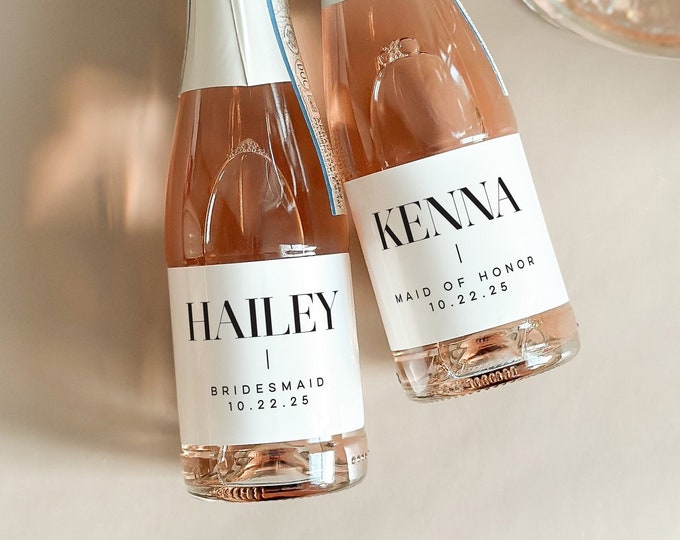 Modern Bridesmaid Proposal Label, Will You Be My Bridesmaid Gift, Maid ...