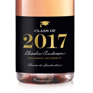 Graduation Labels Grad Party Custom Champagne Labels Sorority Grad Wine ...