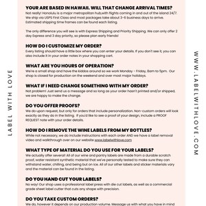 Minimalist Wedding Guest Book Labels Bridal Shower Gift | Etsy