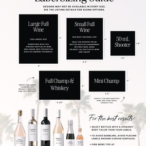 Elegant Bridesmaids Proposal Mini Champagne Labels, Be My Bridesmaid ...