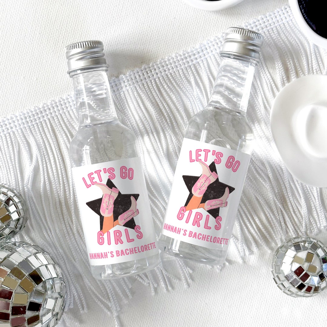 Let's Go Girls Bachelorette Liquor Labels, Last Rodeo 50 Ml Tequila ...