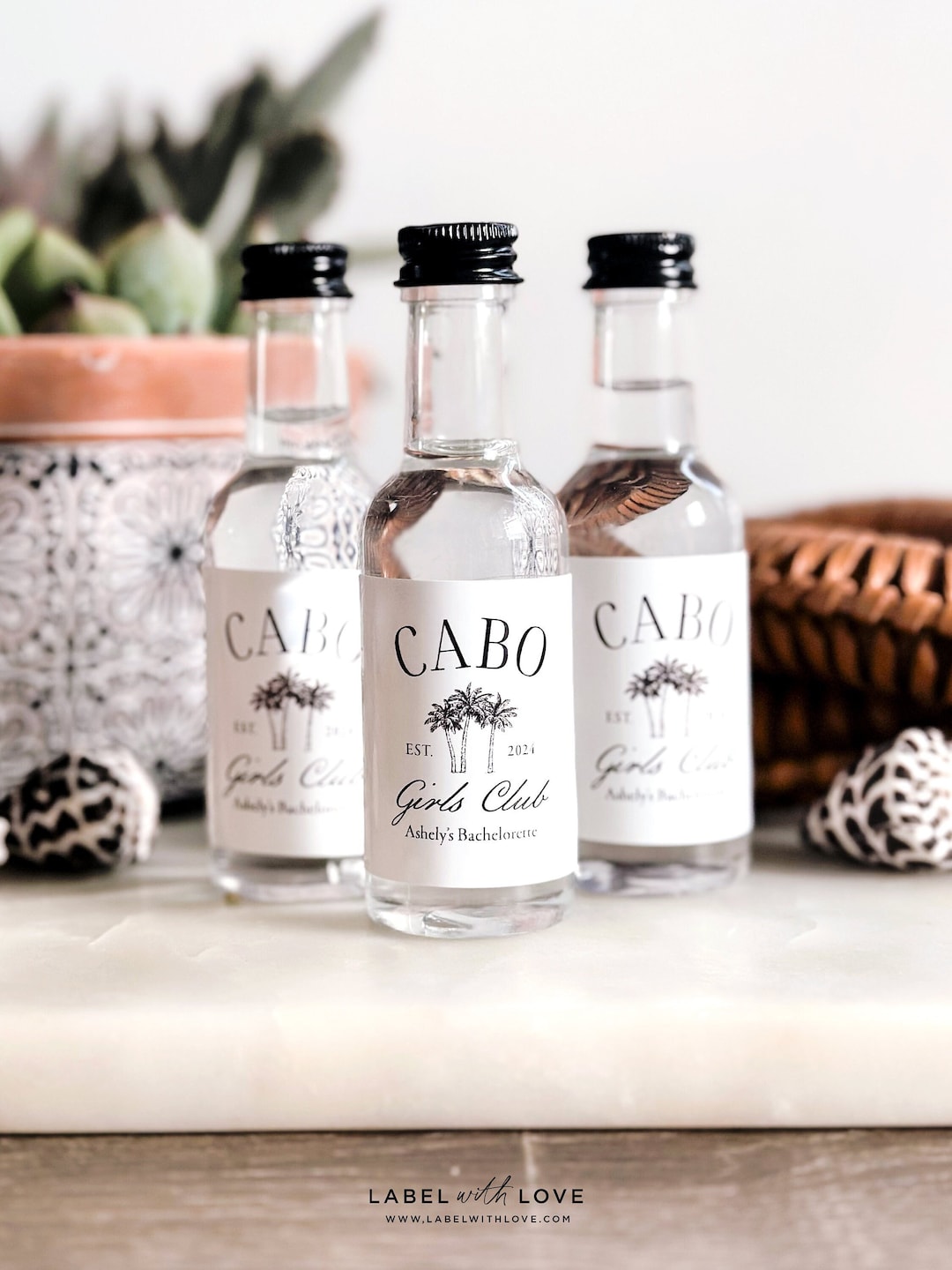 Cabo Bachelorette Shooter Labels, Scottsdale Bachelorette Party ...