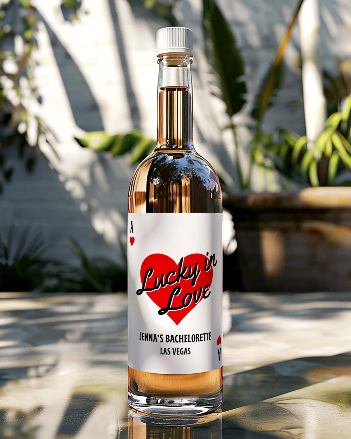 Lucky in Love Bachelorette Liquor Labels, Vegas Bridal Shower Favors - Etsy