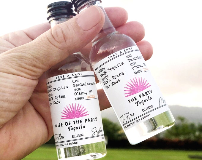 Bachelorette Casamigos Labels 50 Ml | Wife of the Party | Tequila Label ...