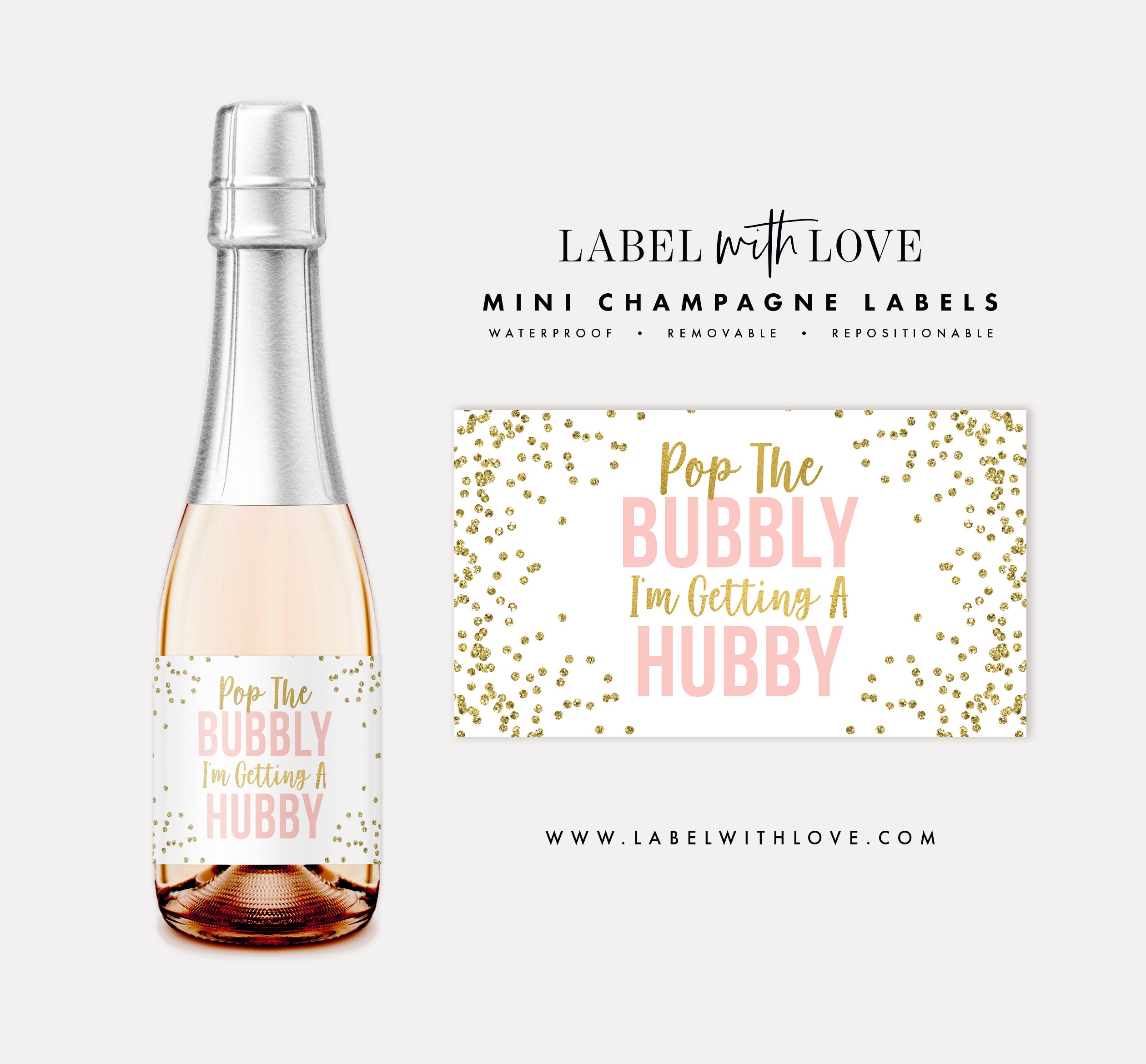 Set Of Pop The Bubbly Im Getting A Hubby Bridesmaid Etsy