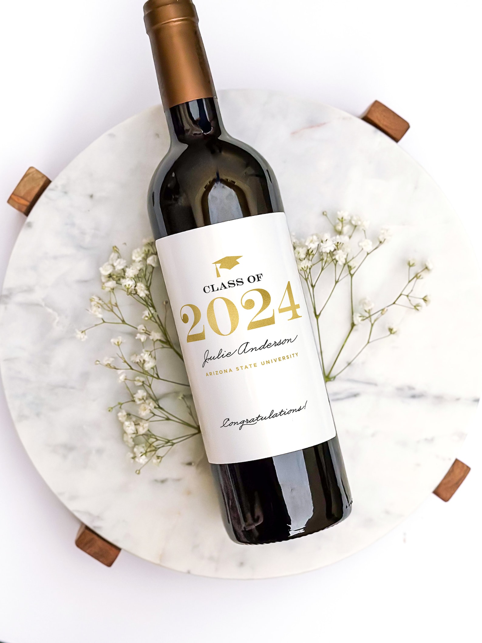 Graduation Wine Labels, Grad Party Custom Wine Labels, Sorority Grad ...