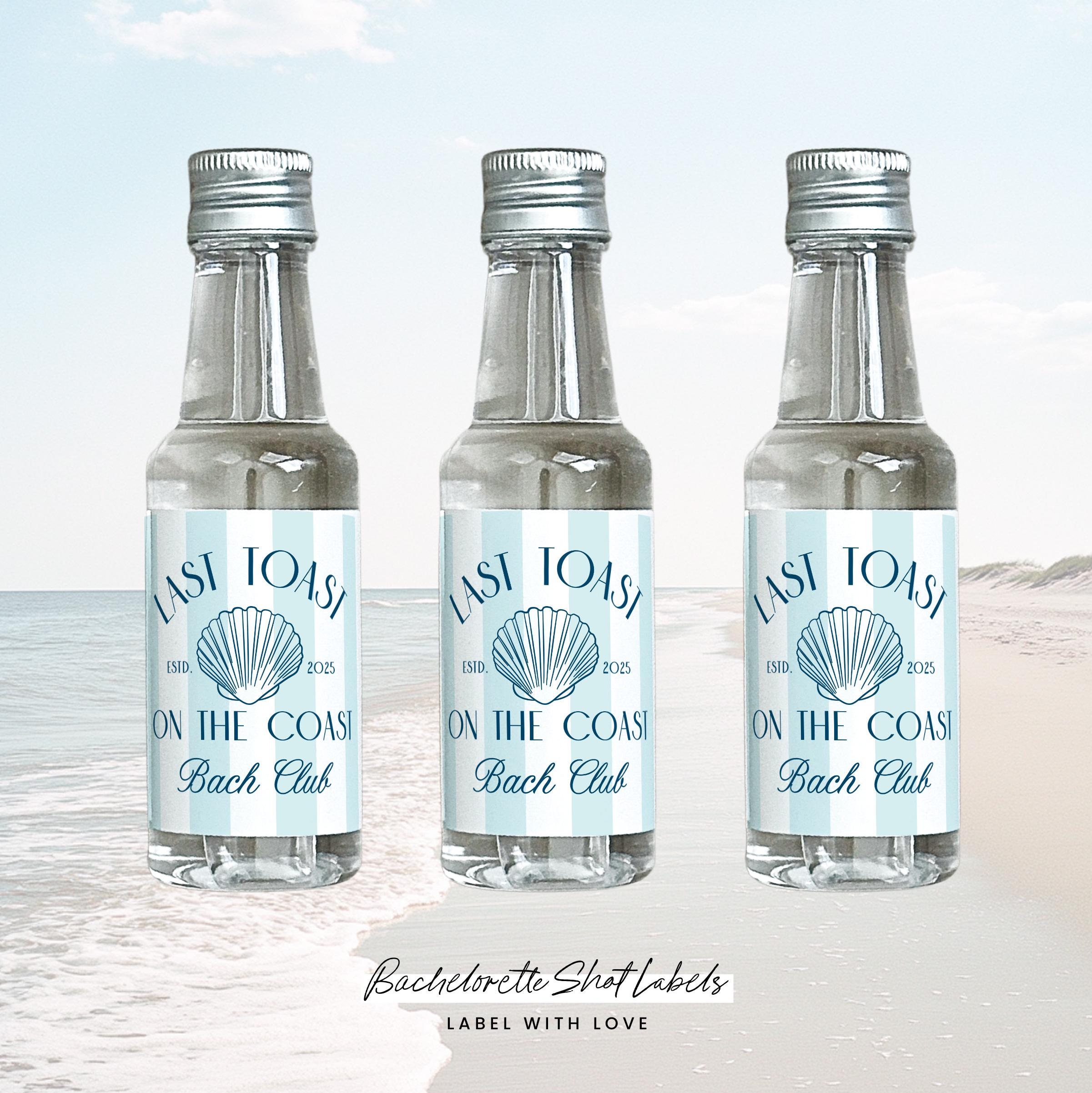 Last Toast on the Coast Bachelorette Labels, Coastal Cowgirl Tequila ...