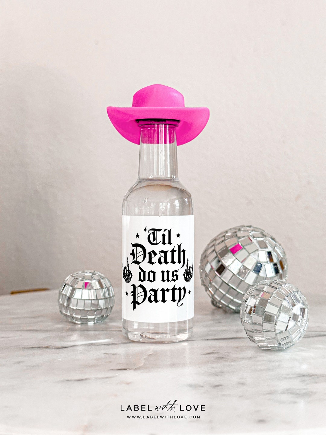 Til Death Do Us Party Shot Bottle Labels, Rock Star Bachelorette ...