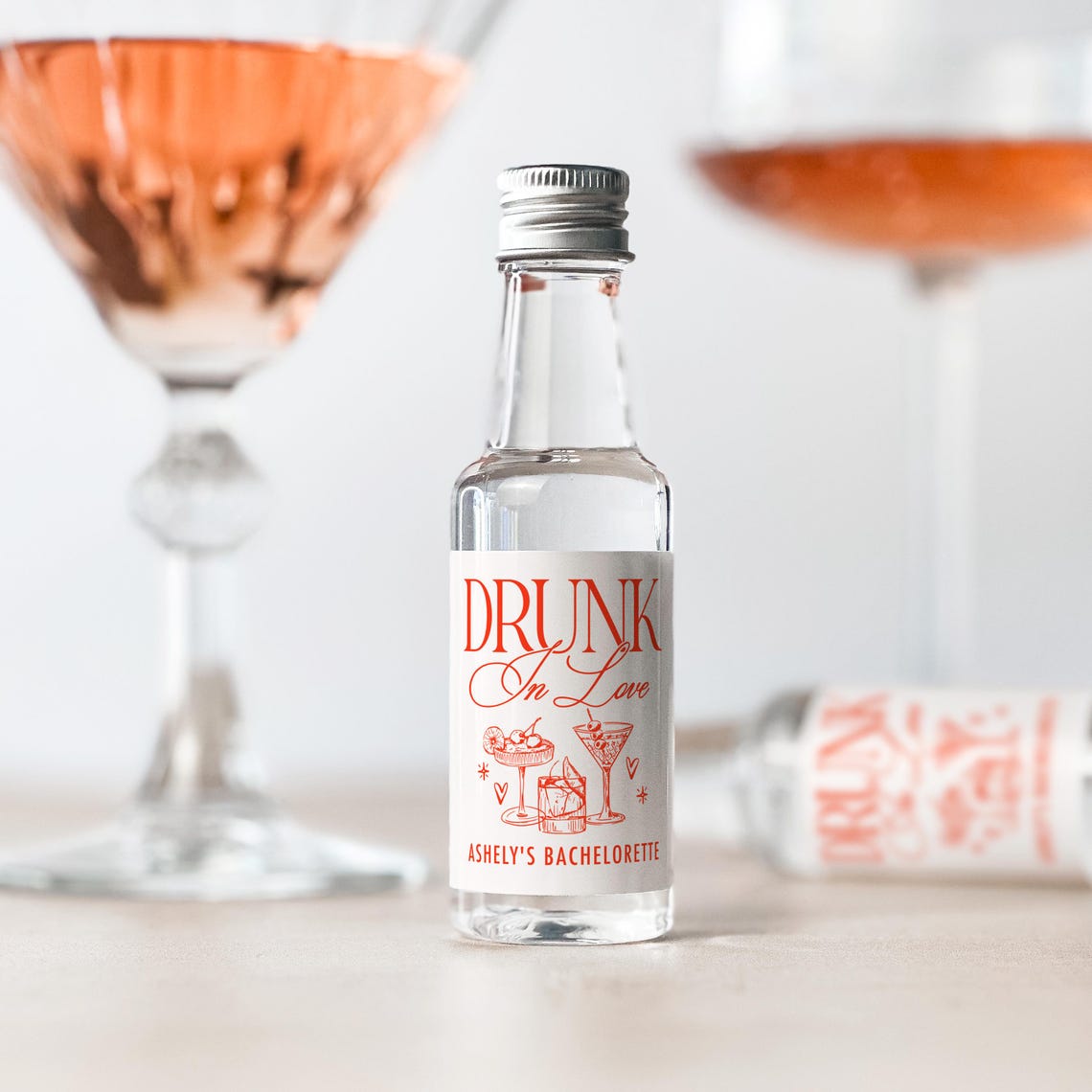 Drunk in Love Champagne Labels, Bachelorette Party Favor Stickers ...