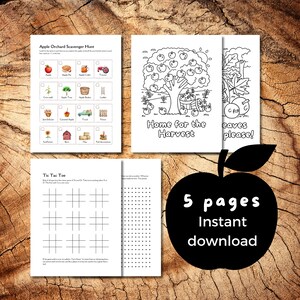 Printable Apple Orchard Family Activity Book Instant Download - Etsy