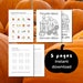 Printable Pumpkin Patch Family Activity Book Instant Download - Etsy