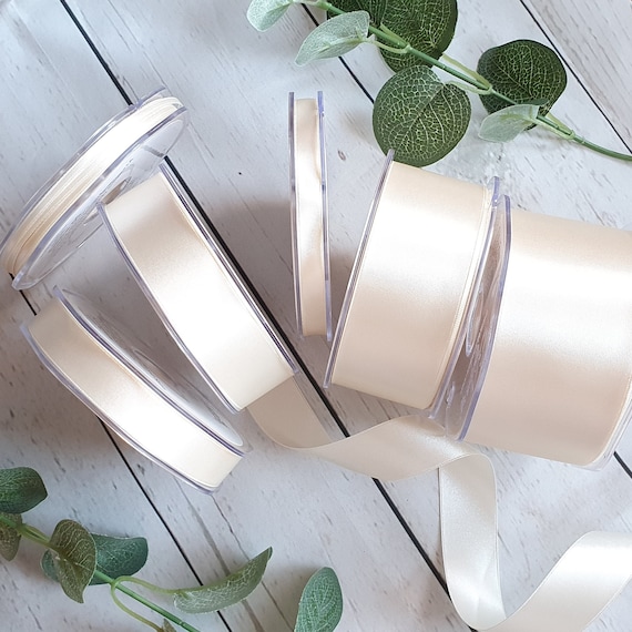 Soft Cream Satin Ribbon. Wedding | Etsy UK