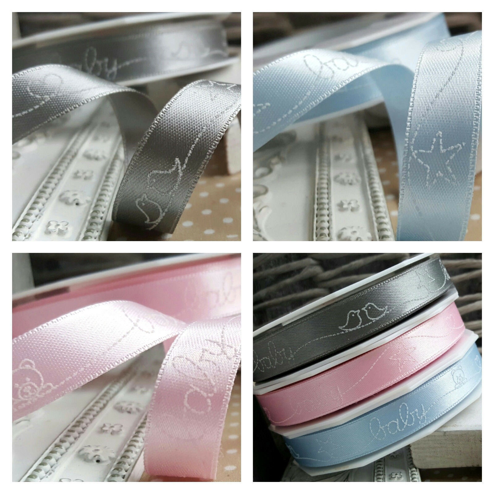 Baby Boy / Girl Ribbon. Blue or Pink. Baby Shower - Etsy