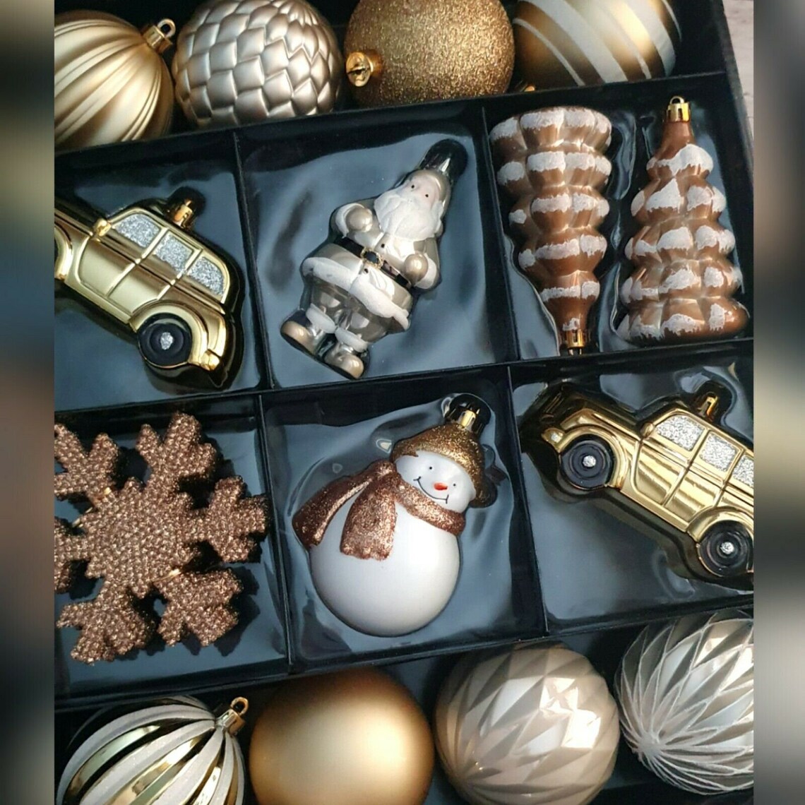 25 Piece Christmas Tree Bauble Decorations Set. Blush Pink - Etsy