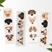 Printable Dog Bookmarks Printable Bookmark Digital Print - Etsy