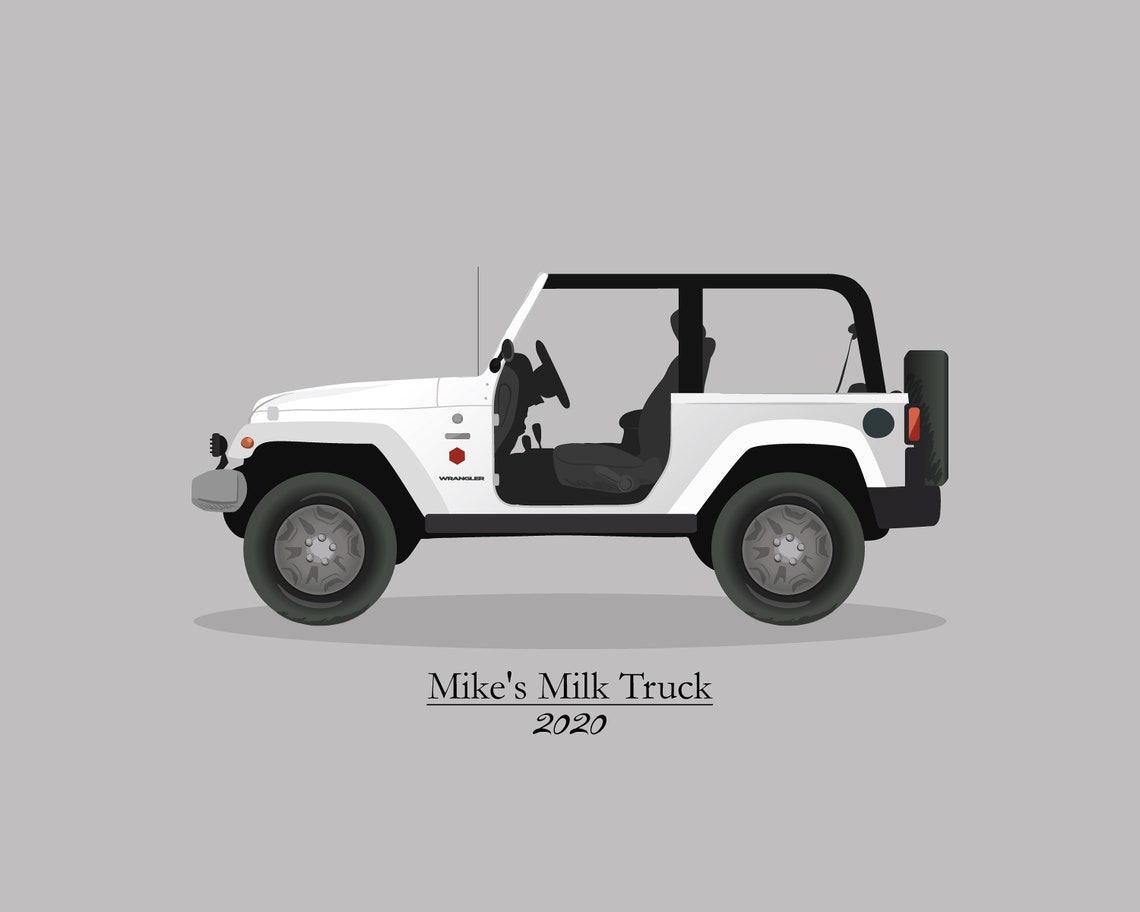 Custom Car Portrait Illustration Personalized Portrait Old - Etsy