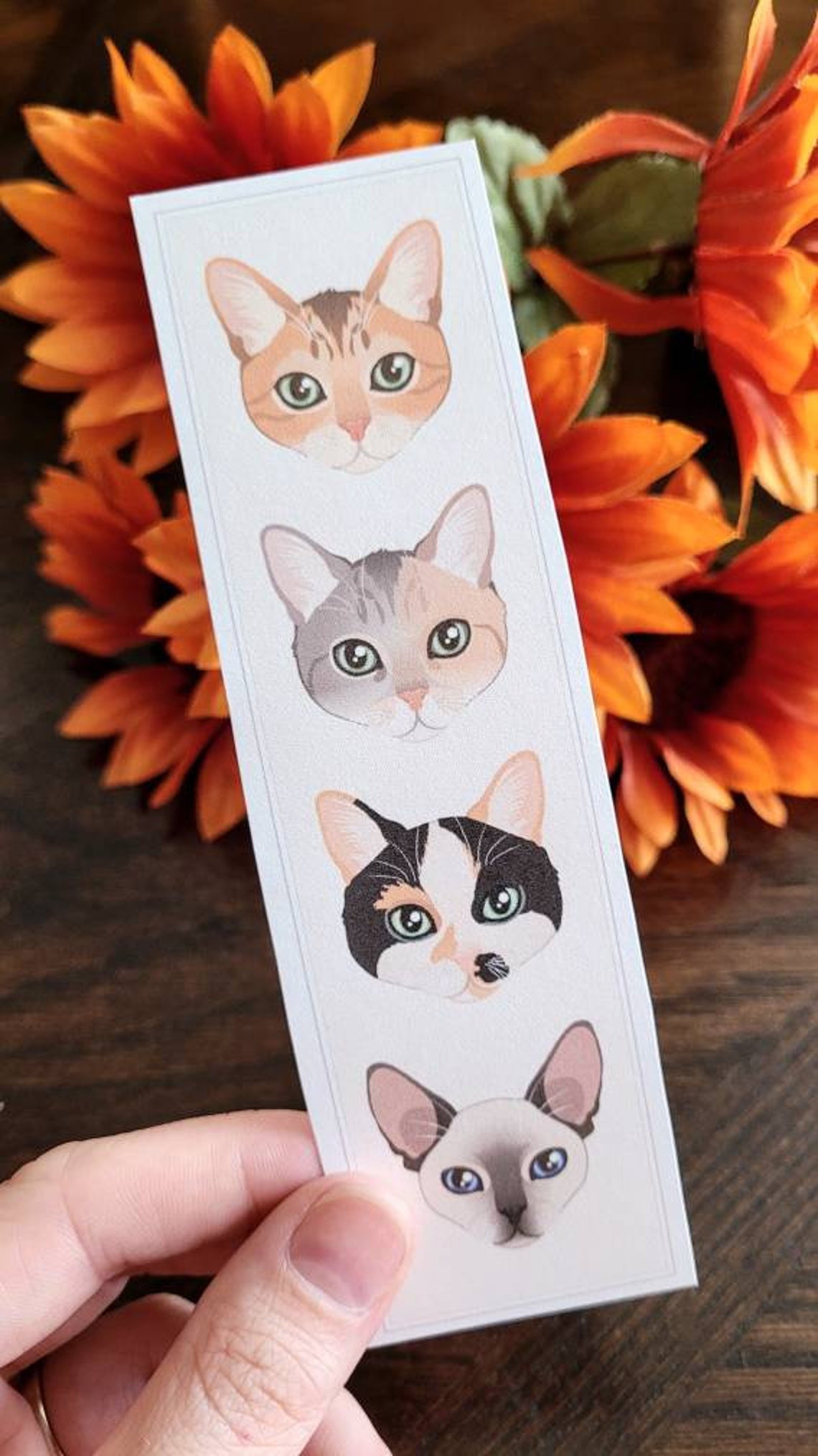 Printable Cat Bookmarks Printable Bookmark Digital Print - Etsy