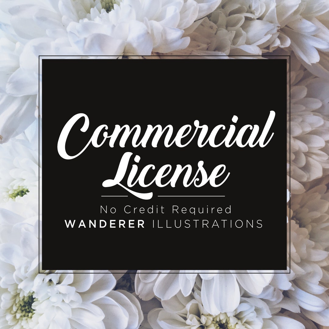 Commercial License - Digital Download Printable Clipart, Limited ...