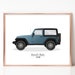 Custom Car Portrait Illustration Personalized Portrait Old - Etsy