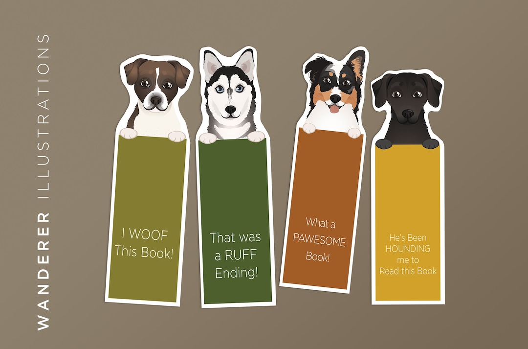 Printable Dog Breed Bookmarks, Dog Lover Gift (PDF) - Etsy
