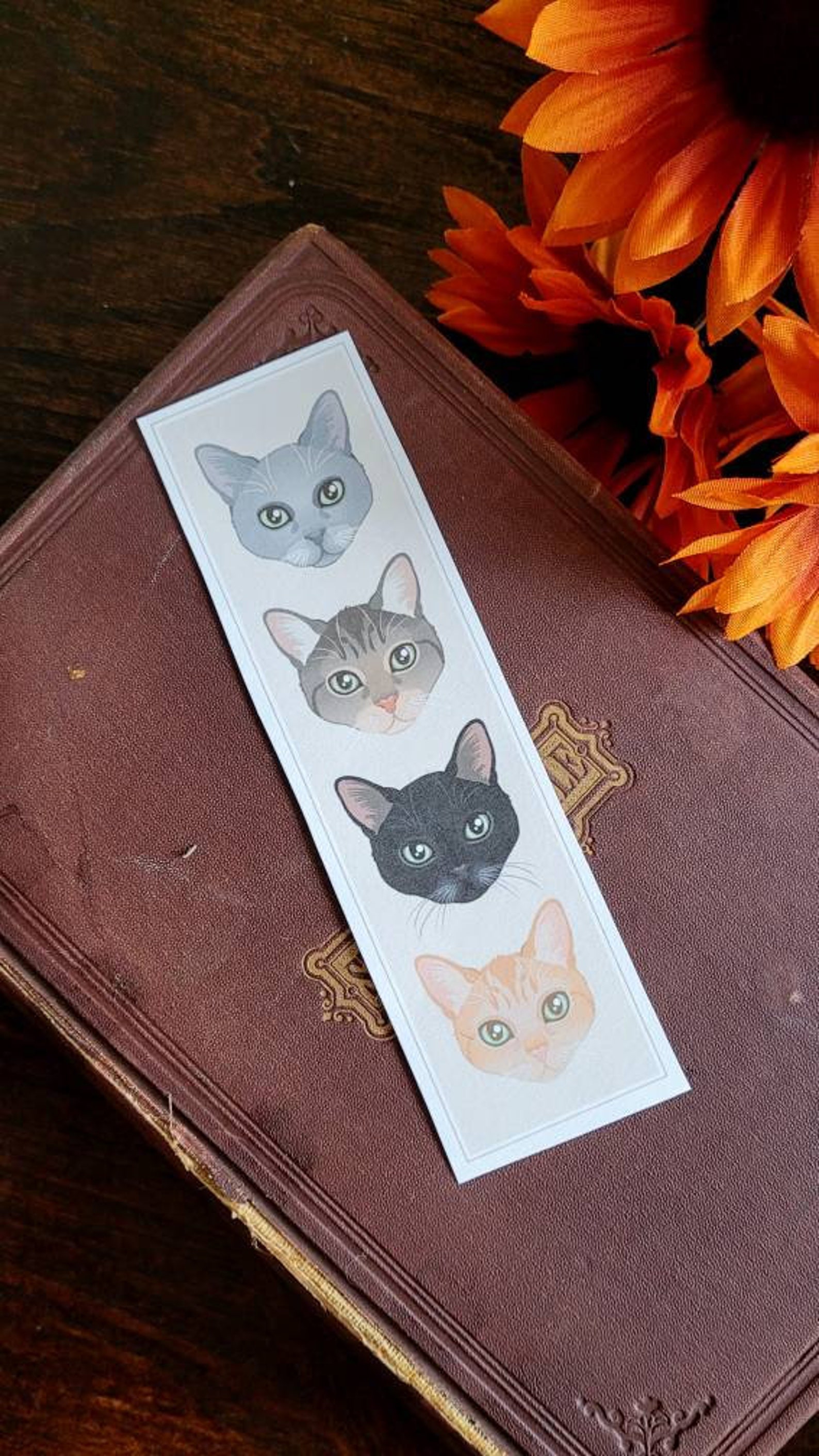Printable Cat Bookmarks Printable Bookmark Digital Print - Etsy