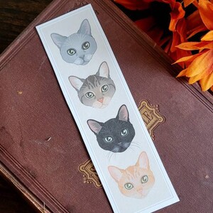 Printable Cat Bookmarks, Printable Bookmark, Digital Print, Instant ...