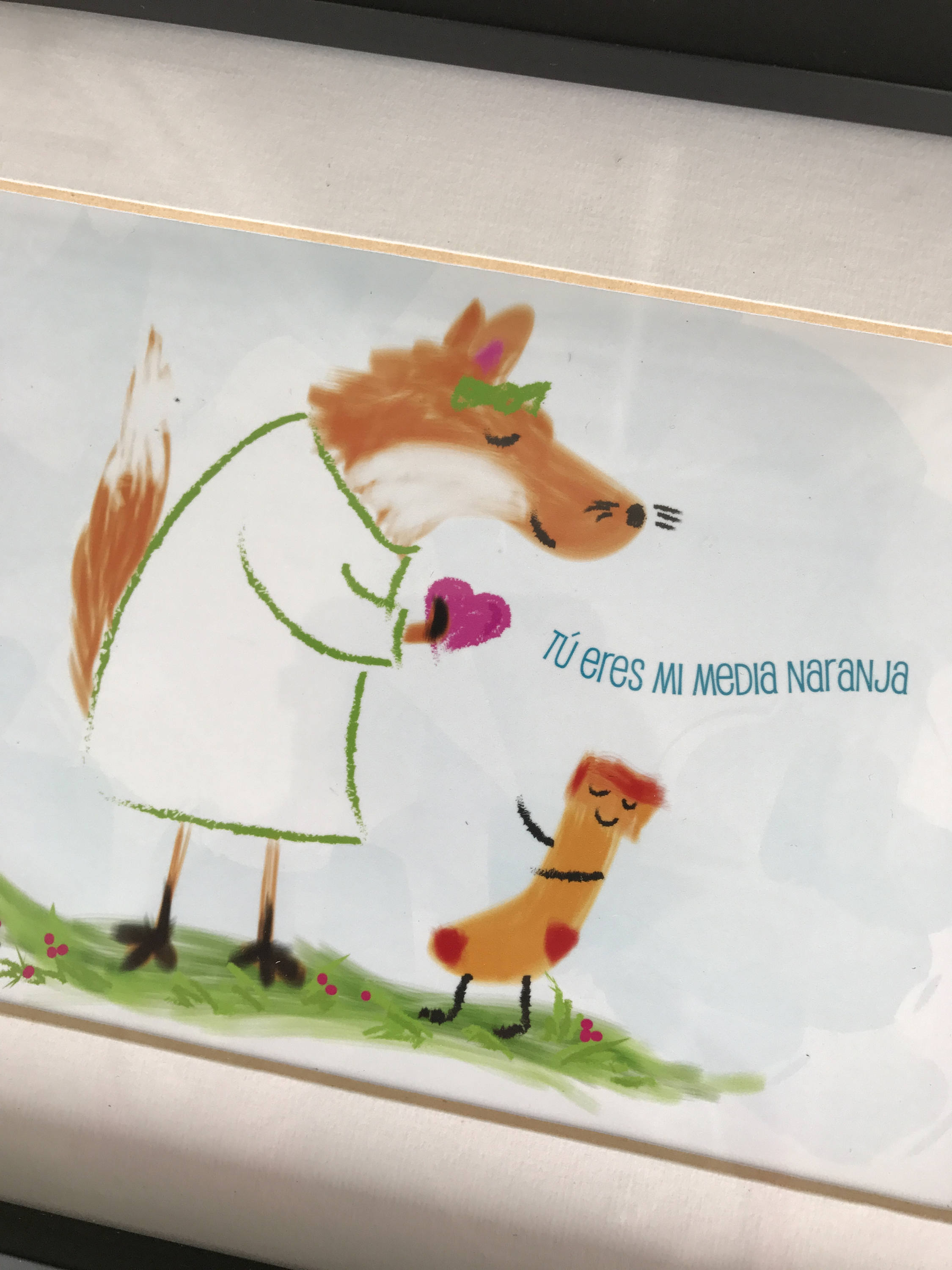 Mi Media Naranja Spanish Multicultural Art Digital Print for Valentine ...