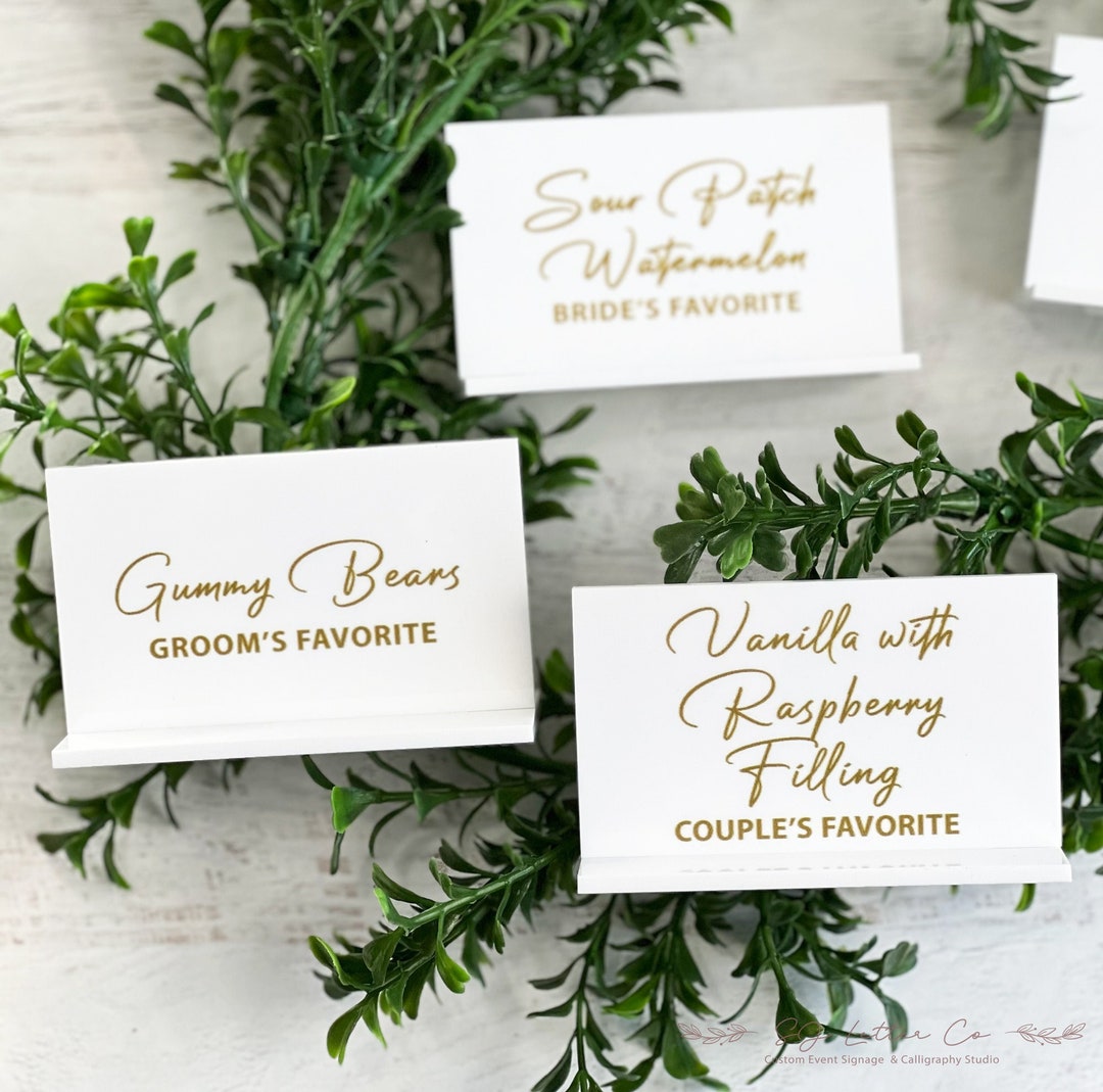 Buffet Food Acrylic Sign / Food Label Signs / Store Product Label ...