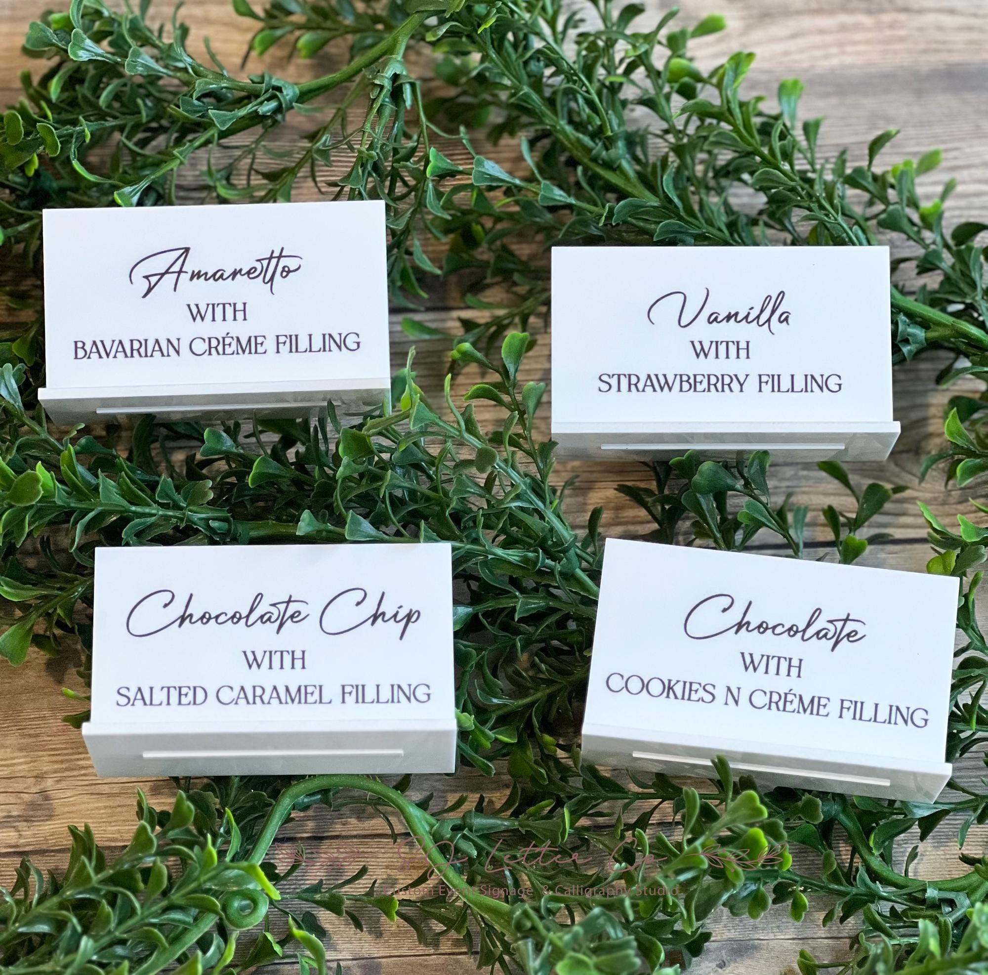 Buffet Food Acrylic Sign / Food Label Signs / Store Product Label ...