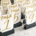 Back Painted Acrylic Wedding Table Number Sign - Etsy
