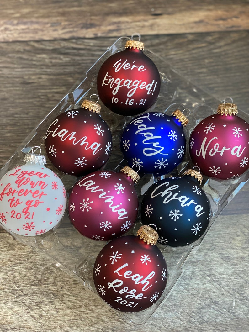 These Personalized Christmas Ornaments Make Great Gift Ideas - Blush ...