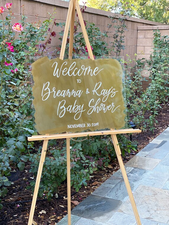 Custom Signs Calligraphy Baby Shower Sign Calligraphy Sign Baby Shower ...