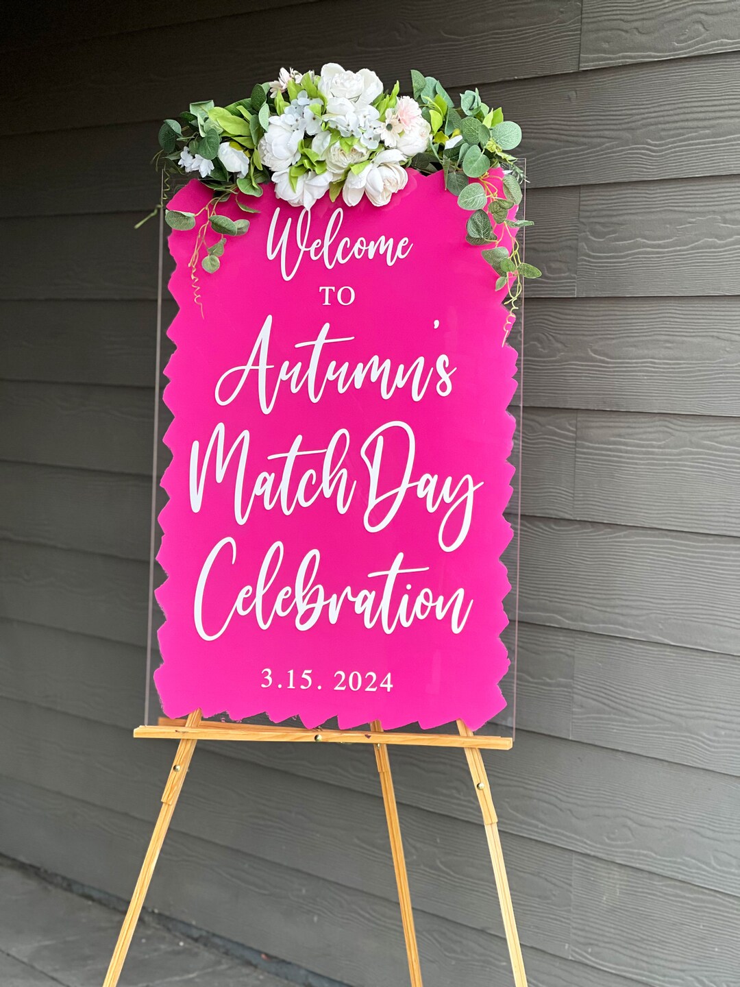 Acrylic Graduation Welcome Sign | Birthday Sign | Custom Acrylic Event ...