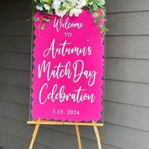Acrylic Graduation Welcome Sign | Birthday Sign | Custom Acrylic Event ...