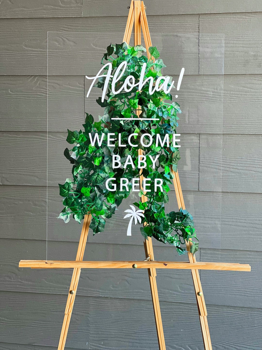 Clear Acrylic Custom Welcome Sign Clear Acrylic Wedding Sign - Etsy