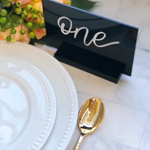 Black Acrylic Sign Holder | Solid Black Acrylic Stand | Acrylic Wedding ...