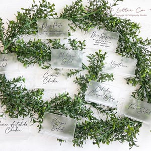 Buffet Food Acrylic Sign / Food Label Signs / Store Product Label ...